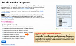 Pilihan Lisensi Creative Commons di Flickr - Creative Commons Indonesia