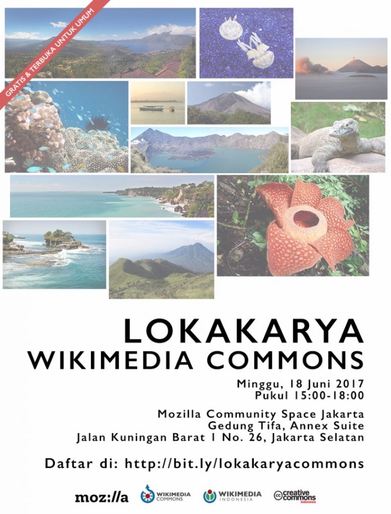 Lokakarya Wikimedia Commons di Mozilla Community Space - Creative ...