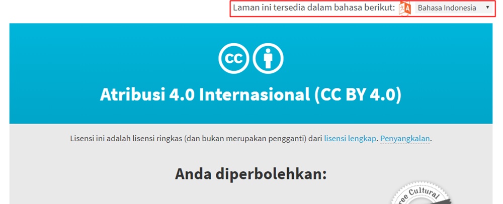 Tampilan Baru Laman Ketentuan Lisensi Lengkap Creative Commons ...